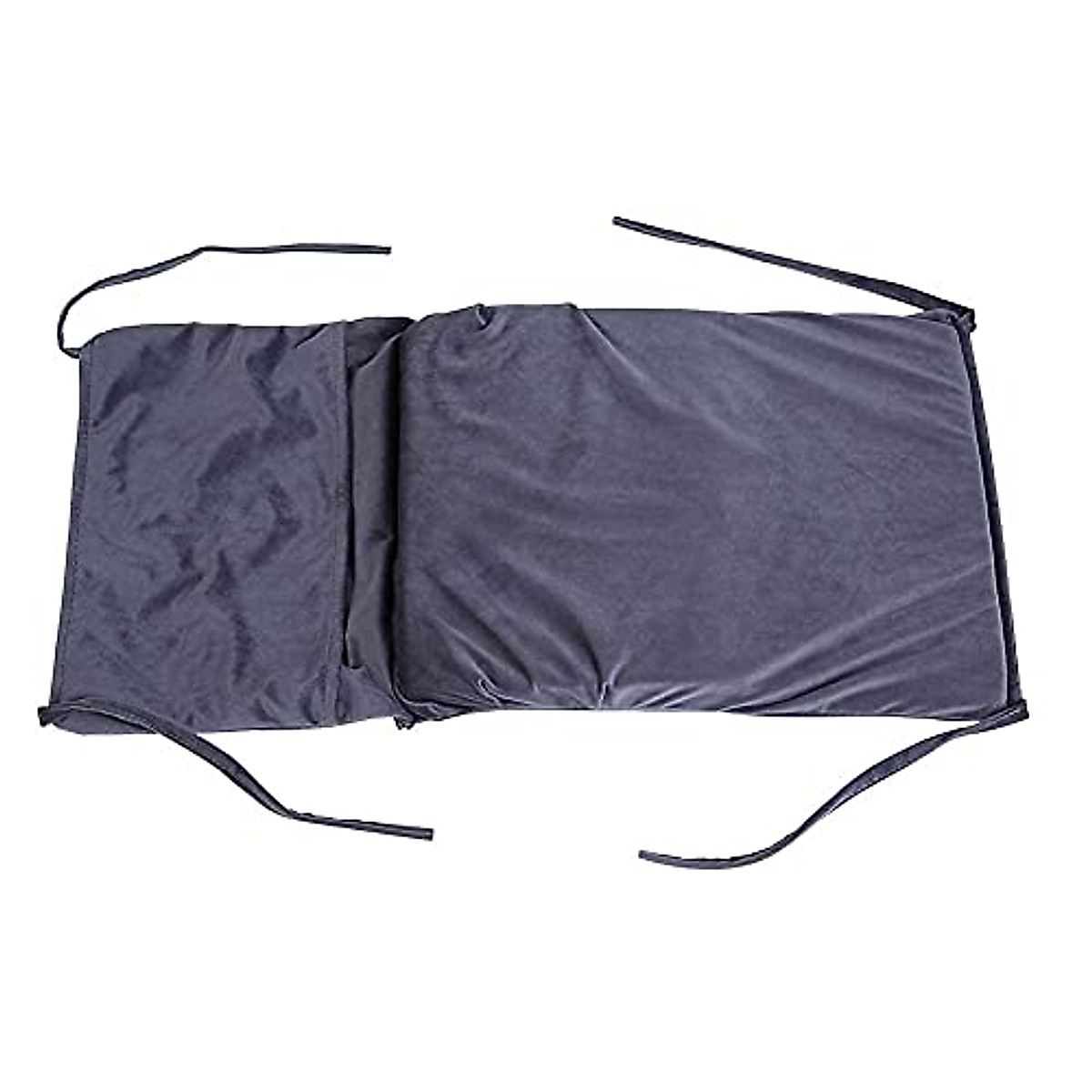 TOPINCN Glider Rocker Replacement Cushions Cover Set, Soft Velvet Cotton Chair Cushion + Stool Pad Set Warm Cover Rocking Chair Cushions Total Chair Pad Cushion for Home Office, Gray