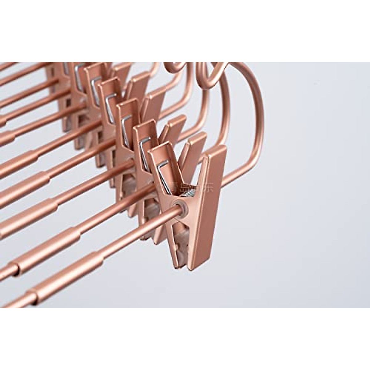 Koobay Clothes Hangers for Baby Metal Hangers with Adjustable Clips, 10PACK, Heavy-Duty and Space-Saving for Pants,Skirts, Coat, Dress (10)