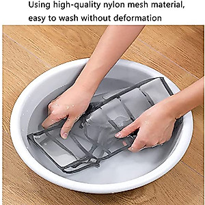 4 Pcs Sock Underwear Drawer Organizer Dividers, Underpants Closet, Nylon Foldable Dresser Storage organization, Storage Bins Basket Organizers for Bras Socks Underpants Panties and Ties Grey