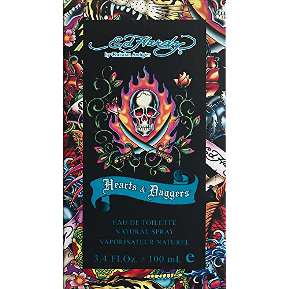 Men's Cologne Fragrance Spray by Ed Hardy, Hearts & Daggers, Eau De Toilette, 3.4 Fl Oz