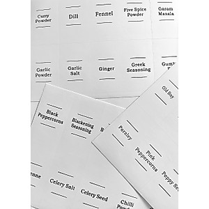 12 Piece- 5oz Eco-friendly Bamboo Lid Glass Spice Jar Set with 84-Minimalist Pre-Printed Waterproof Spice Labels, 16-Blank Labels– For Spices, Seasoning, Herb Storage and Kitchen Organization