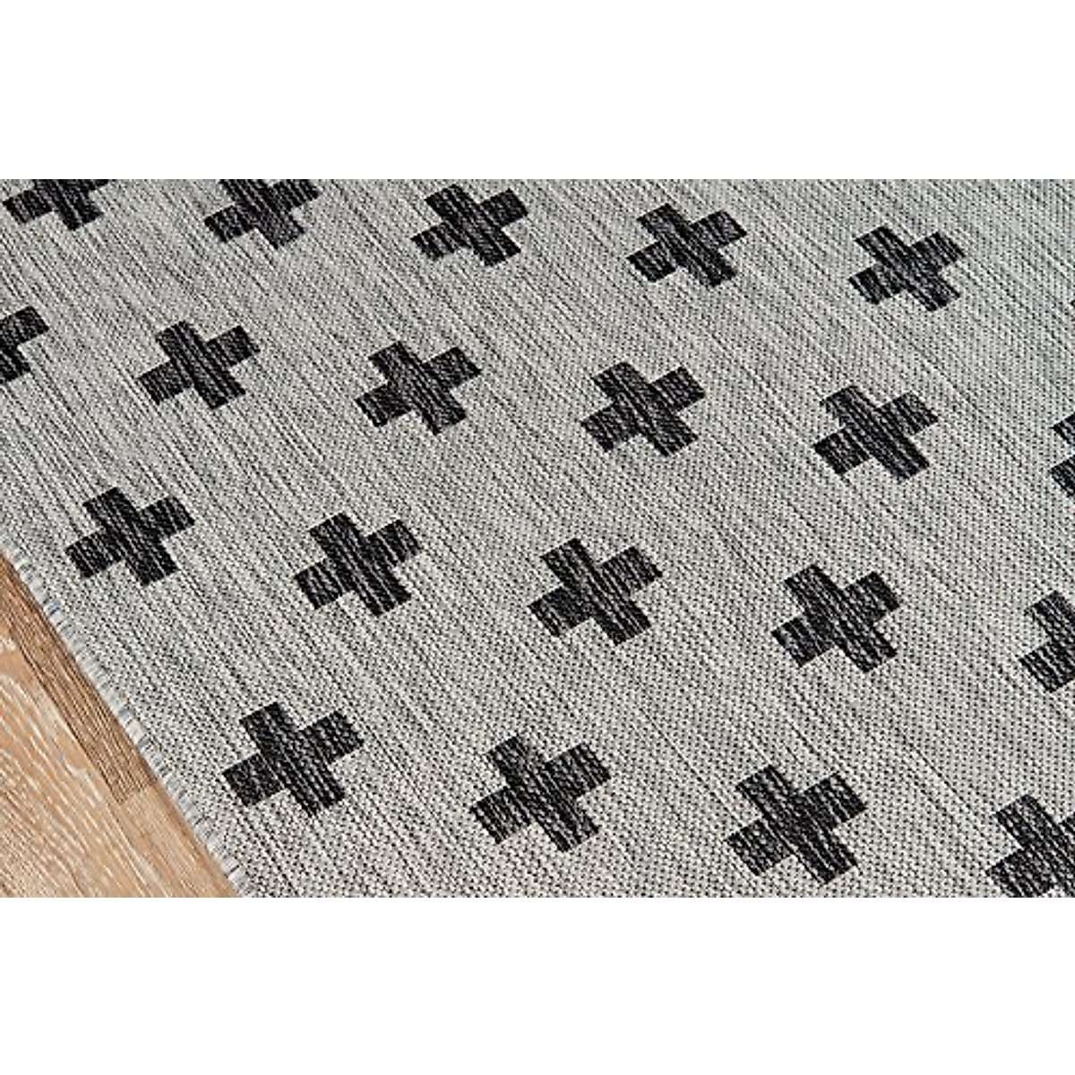 Novogratz by Momeni Villa Umbria Indoor Outdoor Rug, 2'7" x 7'6" Runner, Grey