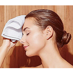 Utopia Towels Cotton Washcloths Set - 100% Ring Spun Cotton, Premium Quality Flannel Face Cloths, Highly Absorbent and Soft Feel Fingertip Towels (24 Pack, White)