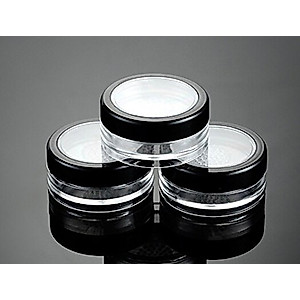 3 Pieces 10G 10ml Empty Loose Face Powder Blusher Puff Case Box Makeup Cosmetic Jars Containers with Sifter Lids