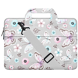 Laptop Shoulder Bag 13 13.3 14 Inch Case Compatible with MacBook Pro 14 2025-2021 M4/M3/M2/M1, Mac Air/pro 13-13.3 Inch and Most Popular 13-14 Notebooks,Spill-Resistant Briefcase,Butterfly