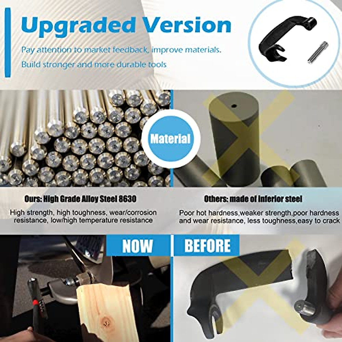 Inboard Prop Propeller Puller C Clamp for Ski Wakeboard Surf Boat Propellers Works on 3/4" to 1-1/8" shaft