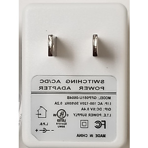 Main White AC Adapter Power Charger Only for Vtech DM111, DM112, DM221, DM222, DM223, DM225, DM251, DM1111 Monitor Parent Unit by ShiraTM