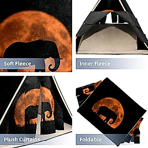 RATGDN Small Pet Hideout Elephant Hamster House Guinea Pig Playhouse for Dwarf Rabbits Hedgehogs Chinchillas