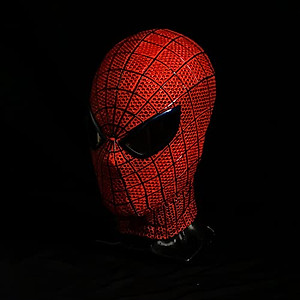 Superhero Mask Halloween Masks with Faceshell and Lenses, high quality handcraft Movie Prop Replica，Cosplay Costumes Mask (Adult mask, C)