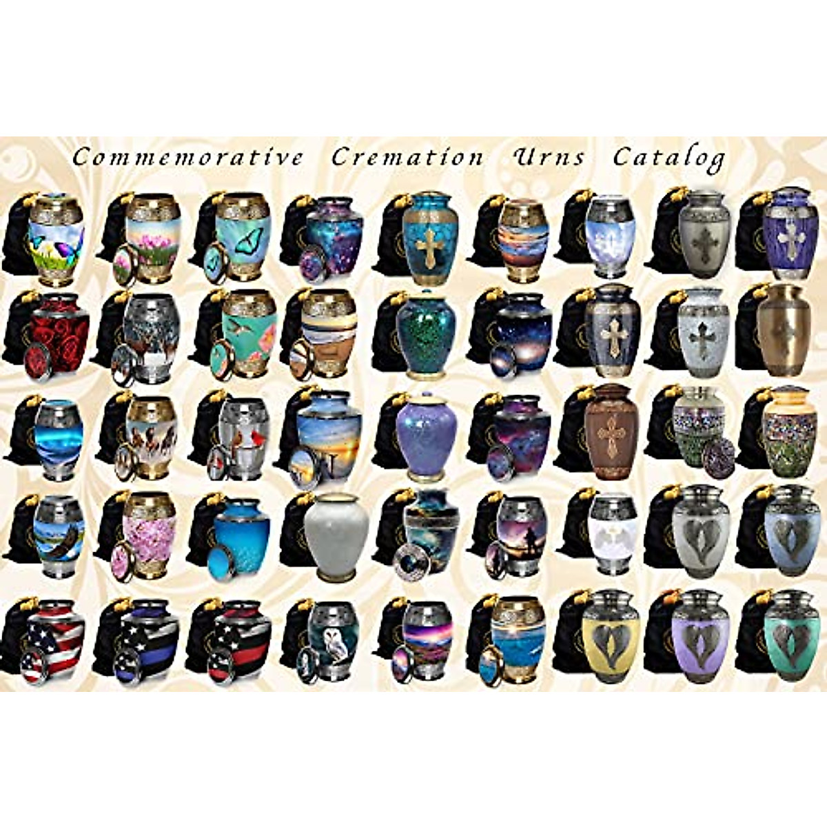 Bokeh Butterfly Urns for Human Ashes Adult Female Large, XL or Small Urns for Human Ashes & Urns for Ashes Adult Female for Home Burial Butterfly Urn