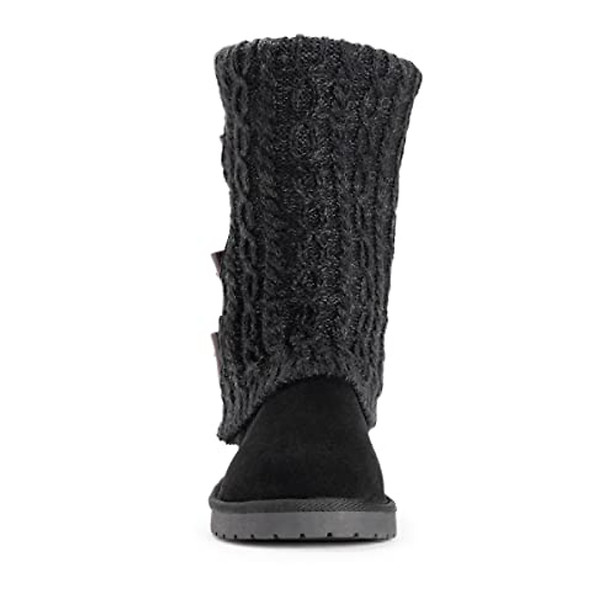 MUK LUKS Women's Cheryl Boot, Jet Black, 10