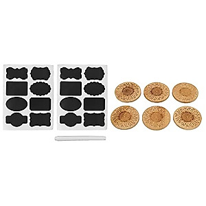 Wood Lids, Wood Lids Yogurt Jar Lids Wooden Lids Cover Airtight Kitchen Containers Lids for Storage Jars Wood Lids with Silicone Sealing Circle