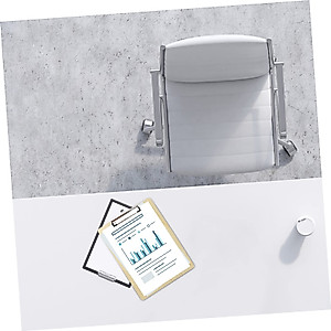 Ciieeo 2pcs Folder Board Pencil Document Clipboard Clipboards Exam Paper Clips Document Organizer Writing Base Plate Conference Writing Board Wood Grain Office Wooden Test Paper Holder