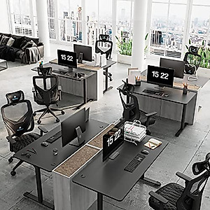 It's_Organized Gaming Desk,60 Inches Large Gaming Computer Desk PC Gaming Table Desk Laptop Workstation,Free Mouse Pad for Home Office Gaming,Black