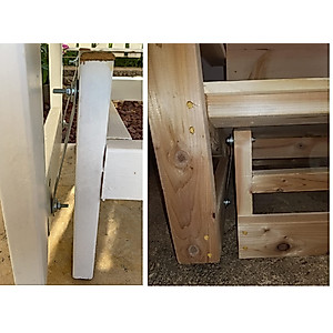 4/Pack Glider Bearing Arm Brackets Replacement Patio Glider Parts Rocker 10" Overall Length, 8-5/8" from Hole to Hole (10 Inch)