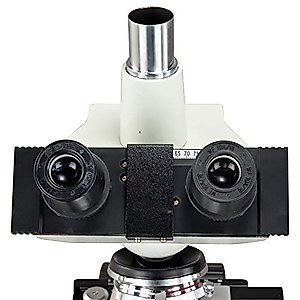 OMAX 40X-2500X Digital Lab Trinocular Compound LED Microscope with USB Digital Camera and Double Layer Mechanical Stage (M83EZ-C02)