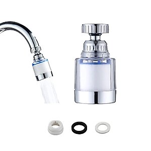 Sink Water Faucet Filter,360-Degree Rotating Faucet Filter Water Purifier Faucet Filter Purifier for Kitchen, Bathroom, Sink, Removes Heavy Metals and Hard Water(Blue)