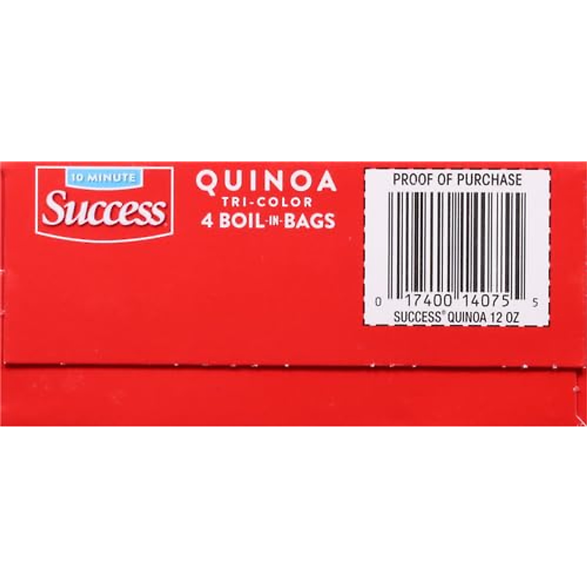 Success Boil-In-Bag Quinoa, Quick Tri-Color Quinoa, 12-Ounce Box