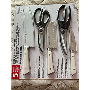 SCHMIDT BROS 5 PPIECE KNIFE AND SHEAR COMBO SET WHITE, ART 1759378