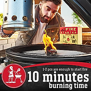 Fire Starters for Fireplace, Wood Stove, Campfires, Grill, Fire Pit, Smoker, BBQ - Odorless Charcoal Starter Sticks, Natural Firestarters Sticks for Indoor and Outdoor - 50 pcs