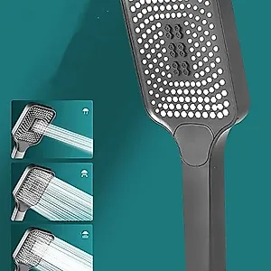 High Pressure Handheld Shower Head with 3 Spray Settings and On/Off Pause Detachable Shower, 300 Holes Water Saving Showerhead #X