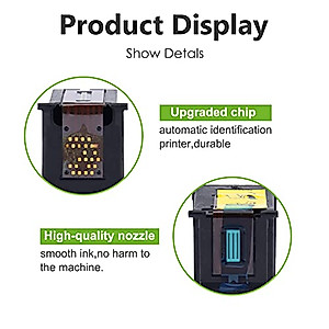 WIZINK 62 XXL Black Ink Cartridge for Remanufactured Printer Ink Cartridges 62xl 62 XXL Ink Cartridges for HP Envy 5540 5640 5660 7644 7645 OfficeJet 5740 8040 Printer (1 Black)