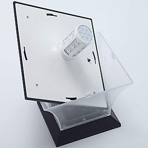 LED Solar Outdoor Light Waterproof Decorative Outside Solar Wall Lamp 18LEDs Gate Pillar Stigma Light for Home Garden Column Cage Path Landscape Street Patio Backyard Villa (White, 2 Pieces)