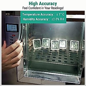 ThermoPro TP50 2 Pieces Digital Hygrometer Indoor Thermometer Room Thermometer and Humidity Gauge with Temperature Humidity Monitor