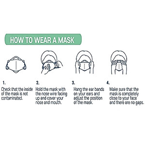 akgk KN95 Face Masks 50 Pack, Individually Wrapped, 5-Ply Disposable Black Face Mask Against PM 2.5 Smoke and Dust