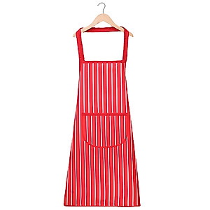 MENJITO 200 Pieces Paper Popcorn Bags and Popcorn Red White Striped Apron with Chef Hat and Bow Tie | 200 pcs Food Grade Popcorn Bags for Movie Night & Birthday Party