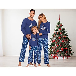 Ekouaer Matching Family Pajamas Set Christmas Pjs Long Sleeve Holiday Sleepwear