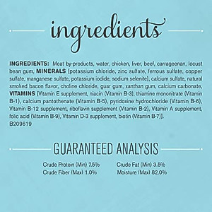 Purina Bella Natural Small Breed Pate Wet Dog Food, With Beef & Smoked Bacon in Savory Juices - (12) 3.5 oz. Trays