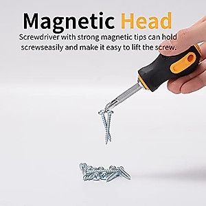 Convy GJ-0120 Phillips Screwdriver Cross Head Slotted Screwdriver 2 in 1, SL 6*38