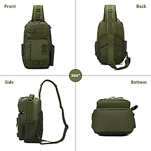 CamGo Small Tactical Chest Sling Bag One Strap Crossbody Daypack Shoulder Backpack for Sport Daily