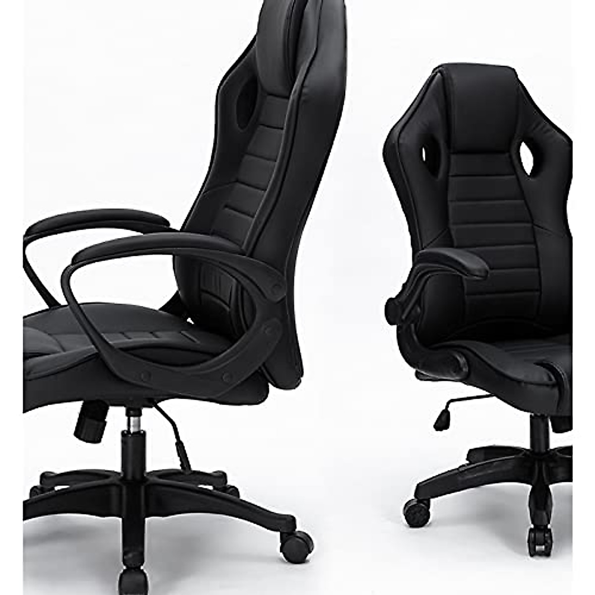SieHam Chairs,Gaming Chair, Ergonomic Office Chair Sturdy Durable Bedroom Chair Office Meeting Room Executive Swivel Desk Chair/Black/50 * 48 * 110-118Cm