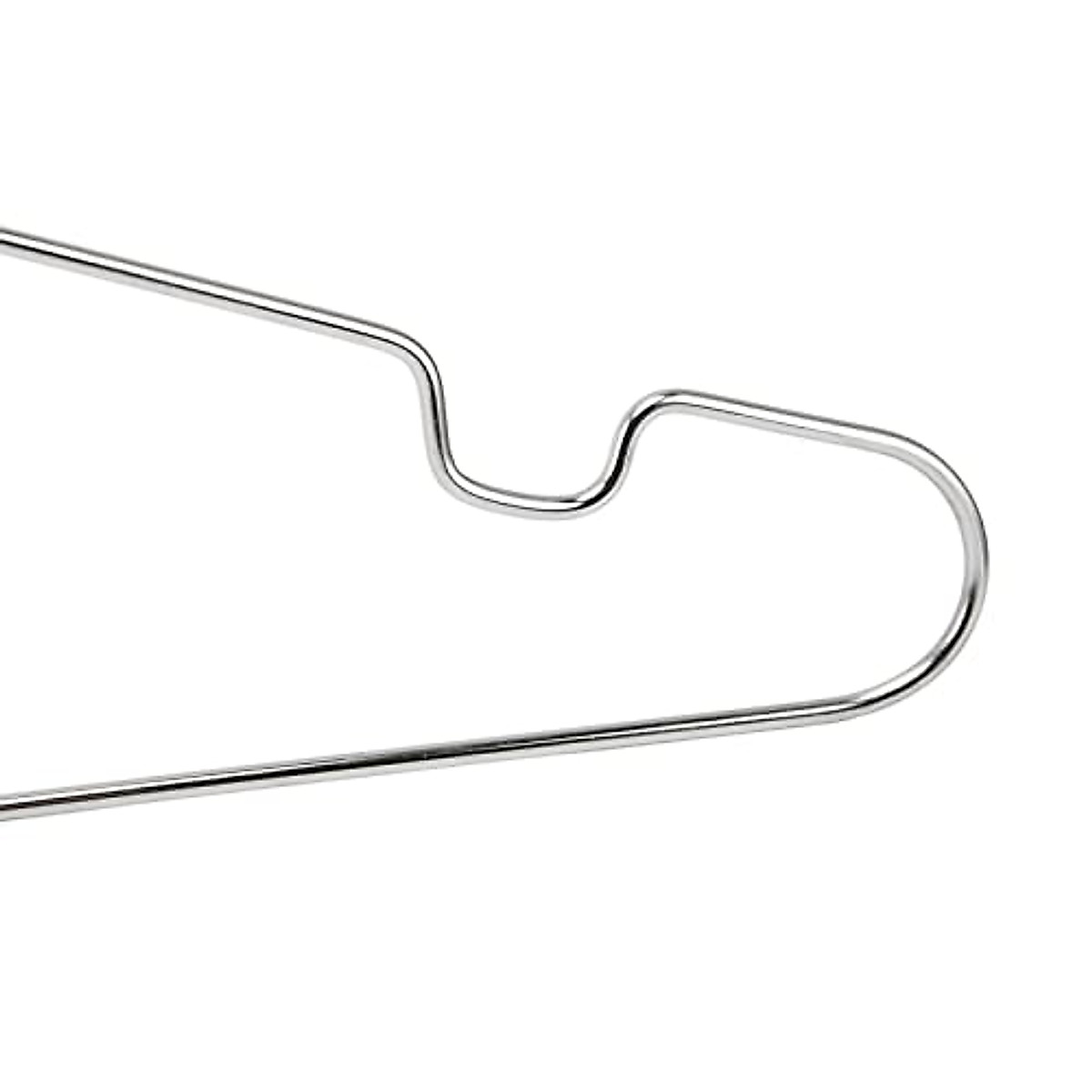 Metal Coat Hangers, Strong Heavy Duty Stainless Steel Wire Hangers 10 Pack, Clothes Hangers for Closet Clothing Shirt Suit Pant, 15.7 Inch