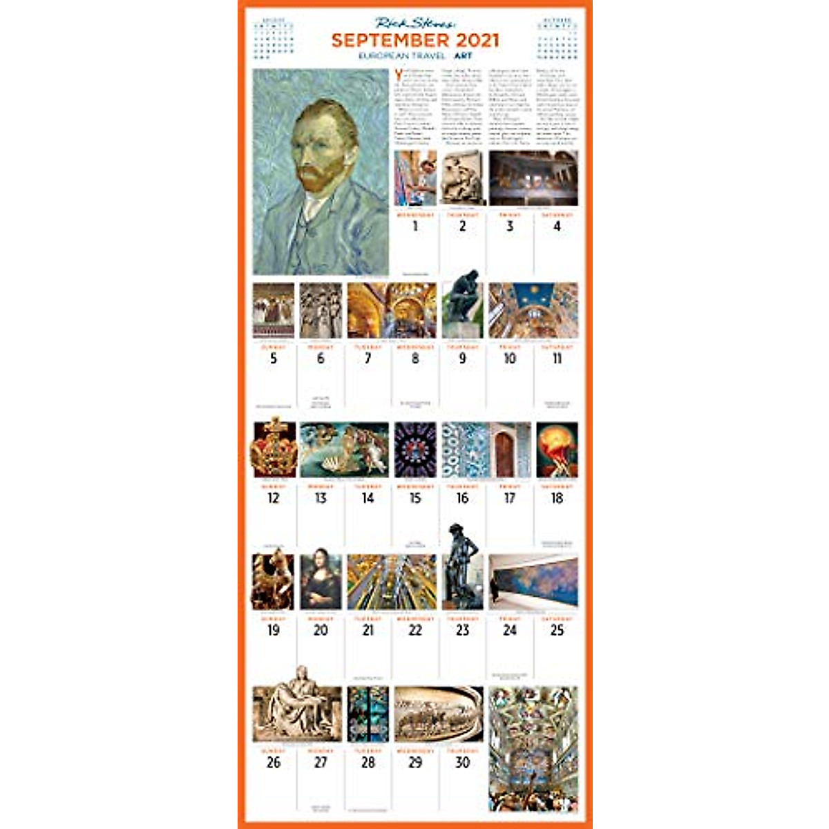 Rick Steves' Europe Picture-A-Day Wall Calendar 2021
