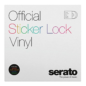 Serato SCV-PS-SL-BM Sticker Lock 12" Control Vinyl pressing for Serato DJ - (Pair)