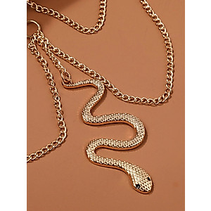 Thigh Chain Snake Leg Chain Medusa Costume Body Jewelry for Women Halloween Party Outfits for Women Halloween Snake Thigh Jewelry for Halloween Holiday Party Costume