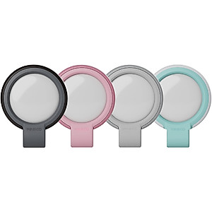 WAIRCO Airtag Holder - Revolutionary Secure Snap Closure for Apple Airtag | Multi-Fabric Easy Attachment | Anti-Scratch Protective GPS Tracker Case, Kids, Seniors, Pet Collars & Luggage (Pink)