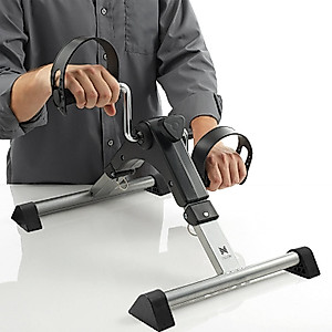 Foldable Under Desk Stationary Exercise Bike - Arm Leg Foot Pedal Exerciser