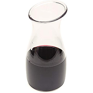 Carlisle FoodService Products 7090007 Cascata Carafe Juice Jar Beverage Decanter Only, Plastic, .25 L, Clear, 1 Count (Pack of 1)