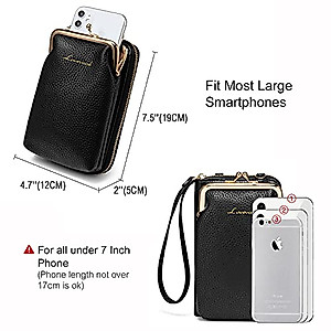 LOVEVOOK Crossbody Cell Phone Purses for Women Lightweight Shoulder Bags Card Holder Wallet Purse