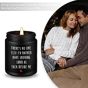 Valentines Day Gifts for Boyfriend from Girlfriend Love Candle Funny Gifts for Husband from Wife - 7 Oz Lavender Scented Soy Canle - Romantic Birthday Anniversary Presents for Him Men