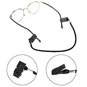 Black Adjustable Hat Strap Clips Windproof Strap Clips Retainers Anti-Lost Strap with Cord Locks for Sports (Classic Style)