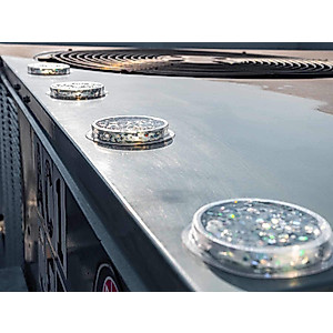 Bird B Gone - SpectrumV Holographic Bird Gel - Bird Repellent Gel - Repels Birds - Protect Edges, Ledges, Rooftops, Etc - UV Protected & Humane - Easy to Install Dishes - 12 Self-Adhering Dots