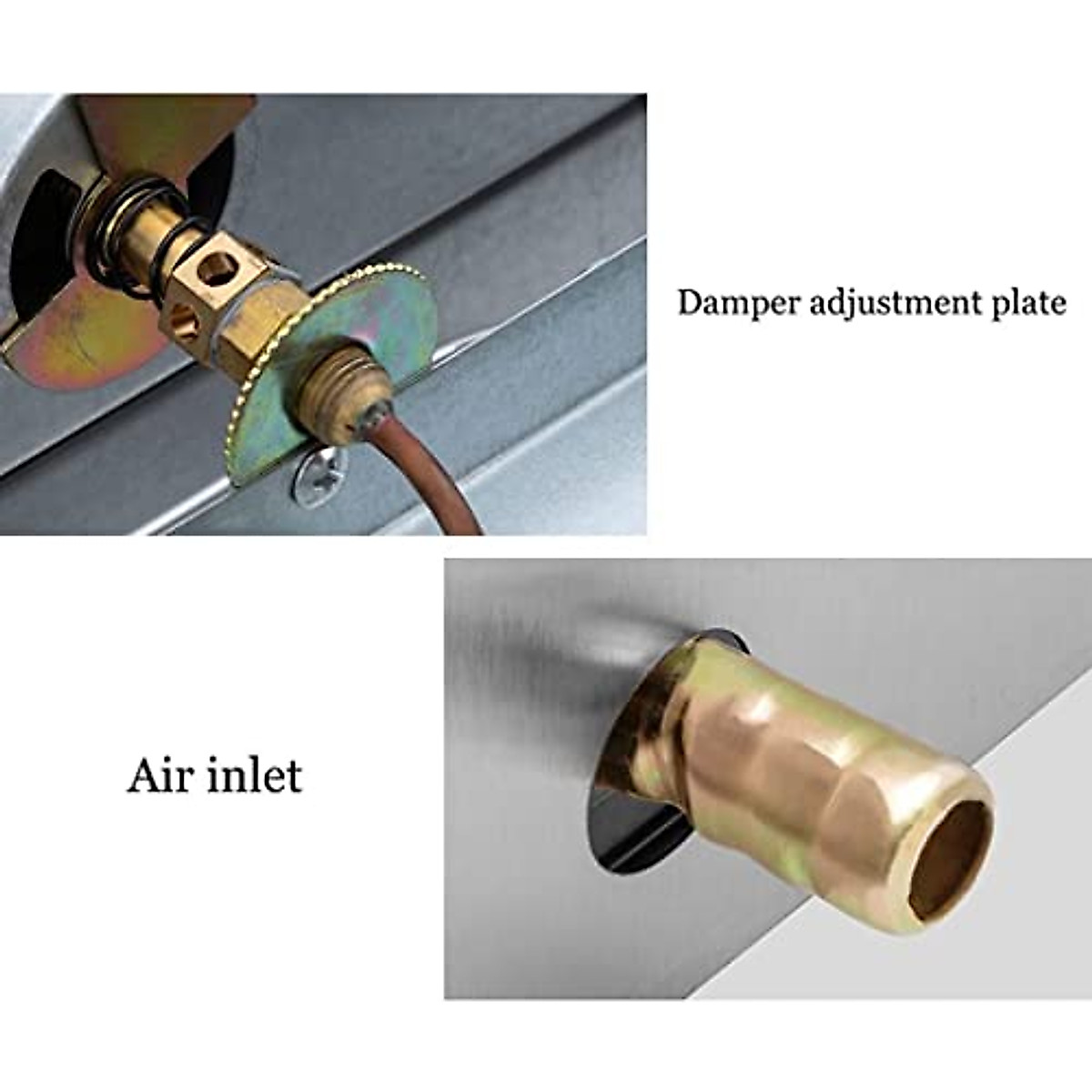 Commercial Gas Stove, Stainless Steel Commercial Canteen Restaurant High-Power Gas Stove, Suitable for Liquefied Gas Casserole Gas Stove,Liquefied gas,D (Natural gas A)