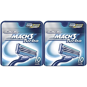 Gillette MACH3 Turbo Refill Cartridges-10 ct, 2 pk