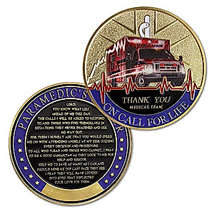 Paramedic's Prayer EMT EMS Challenge Coin