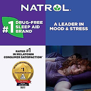 Natrol Melatonin 5 mg with Vitamin B-6 10 mg Time Release Sleep Aid Tablets, 100 Servings, Fall Asleep Faster & Stay Asleep Longer, Controlled Release, Drug Free Dietary Supplement, (Pack of 2)